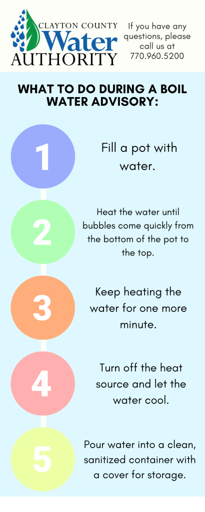 Boil Water Advisories – Clayton County Water Authority